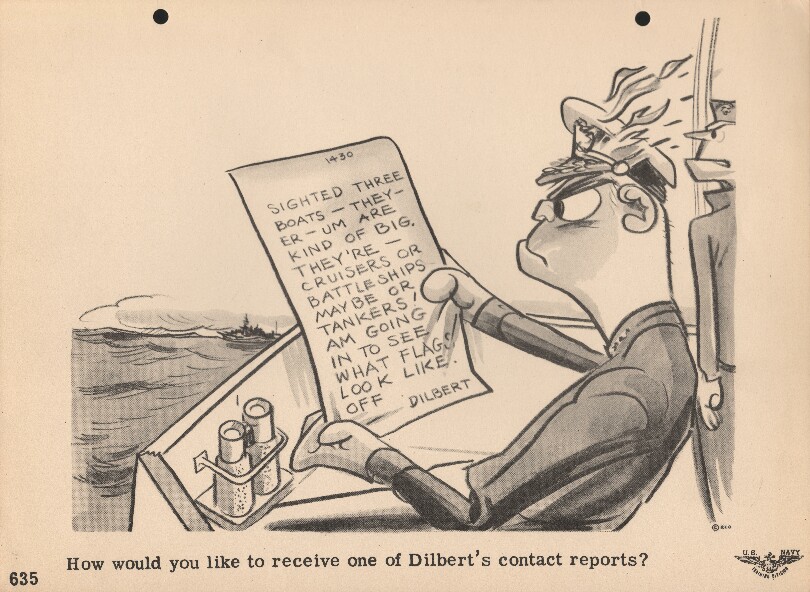 U.S. Navy Dilbert Training Posters